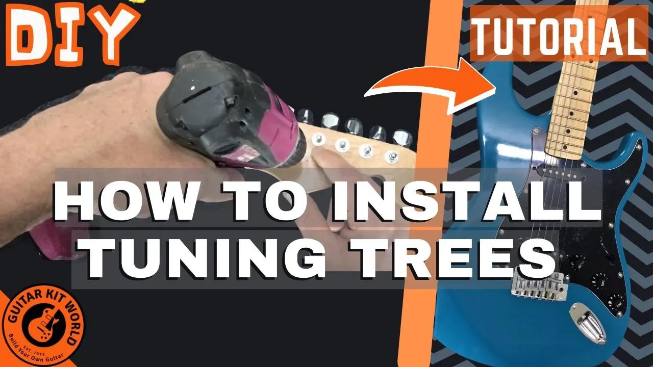 Installing string trees | ST Guitar Kit