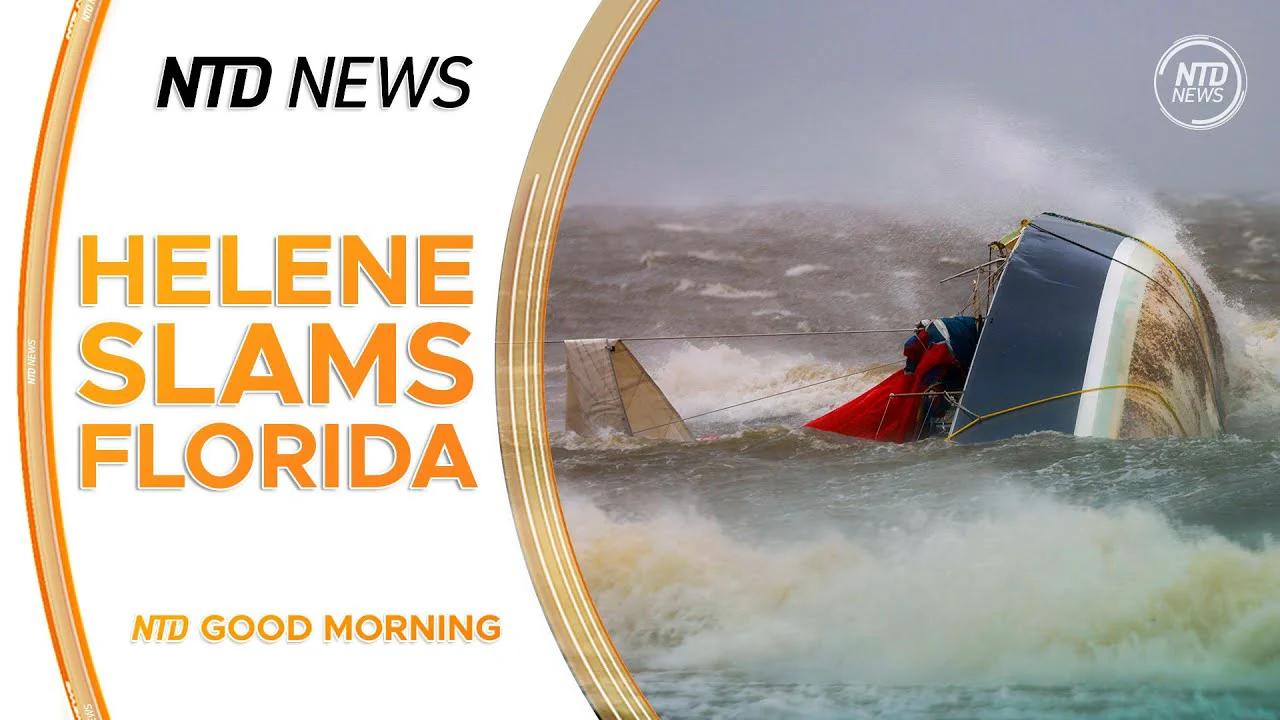 Helene Slams into Florida’s Gulf Coast as Category 4; NYC Mayor to Be ...