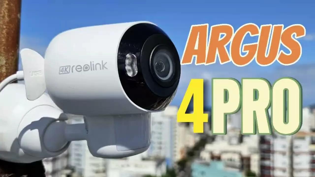 Detalhes: Argus 4 Pro Câmera Solar a Bateria Inteligente Wi-Fi 6 ...