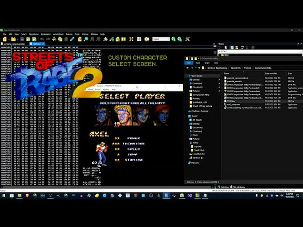 SOR2 - Custom Character Select Screen