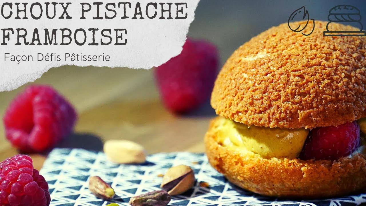 Recette de Choux Pistache Framboise