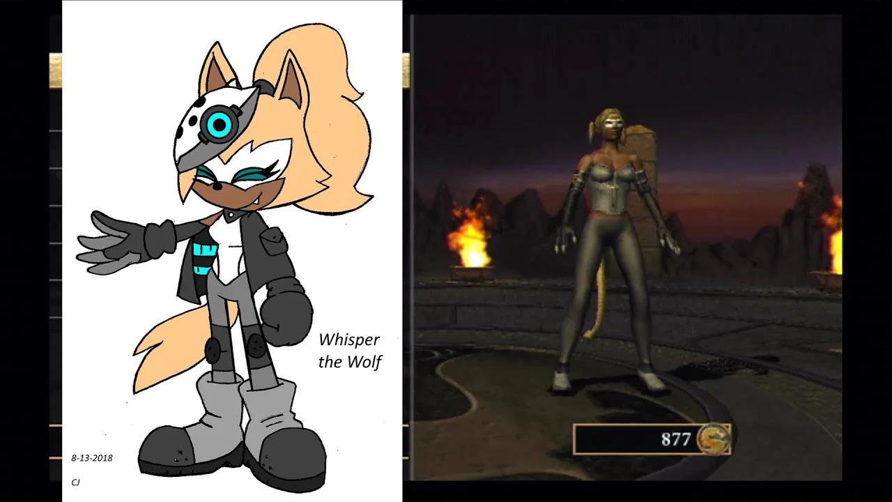 Creating Whisper The Wolf Sonic Idw Mortal Kombat Armageddon Ps2