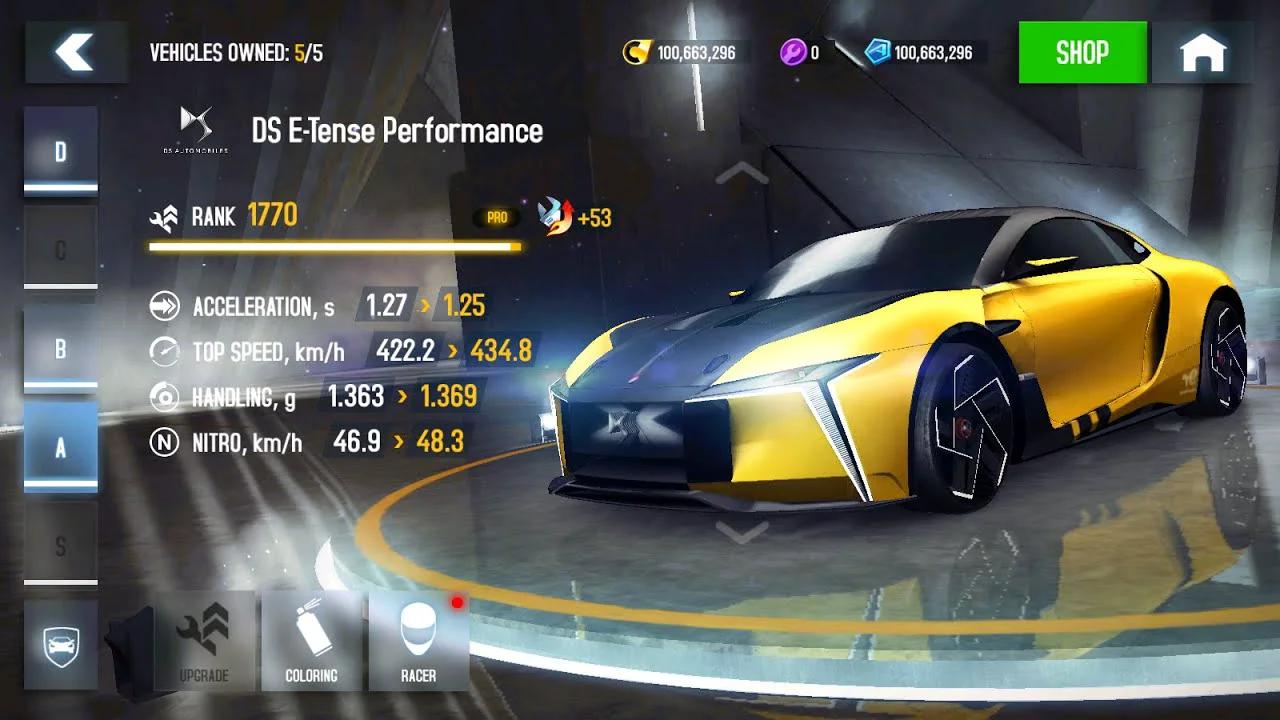 Asphalt 8 - 7.5.0i MOD All cars unlocked 383 Vehicles upgrade MAX PRO ...