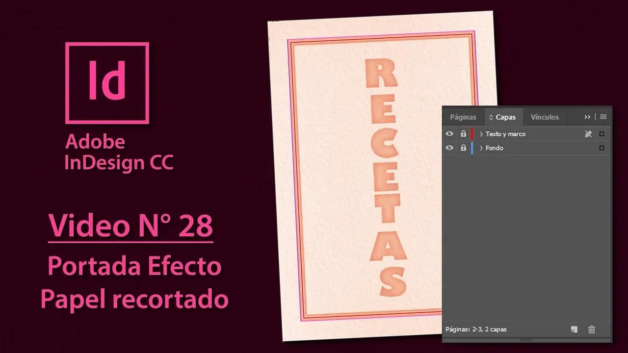 Adobe InDesign CC 28) Crear portada de libro