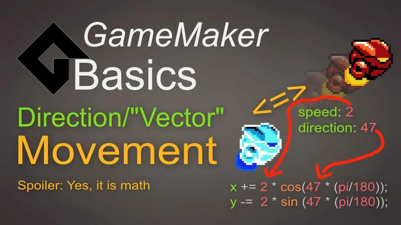 Direction/vector movement under the hood [Game Maker | Basics]