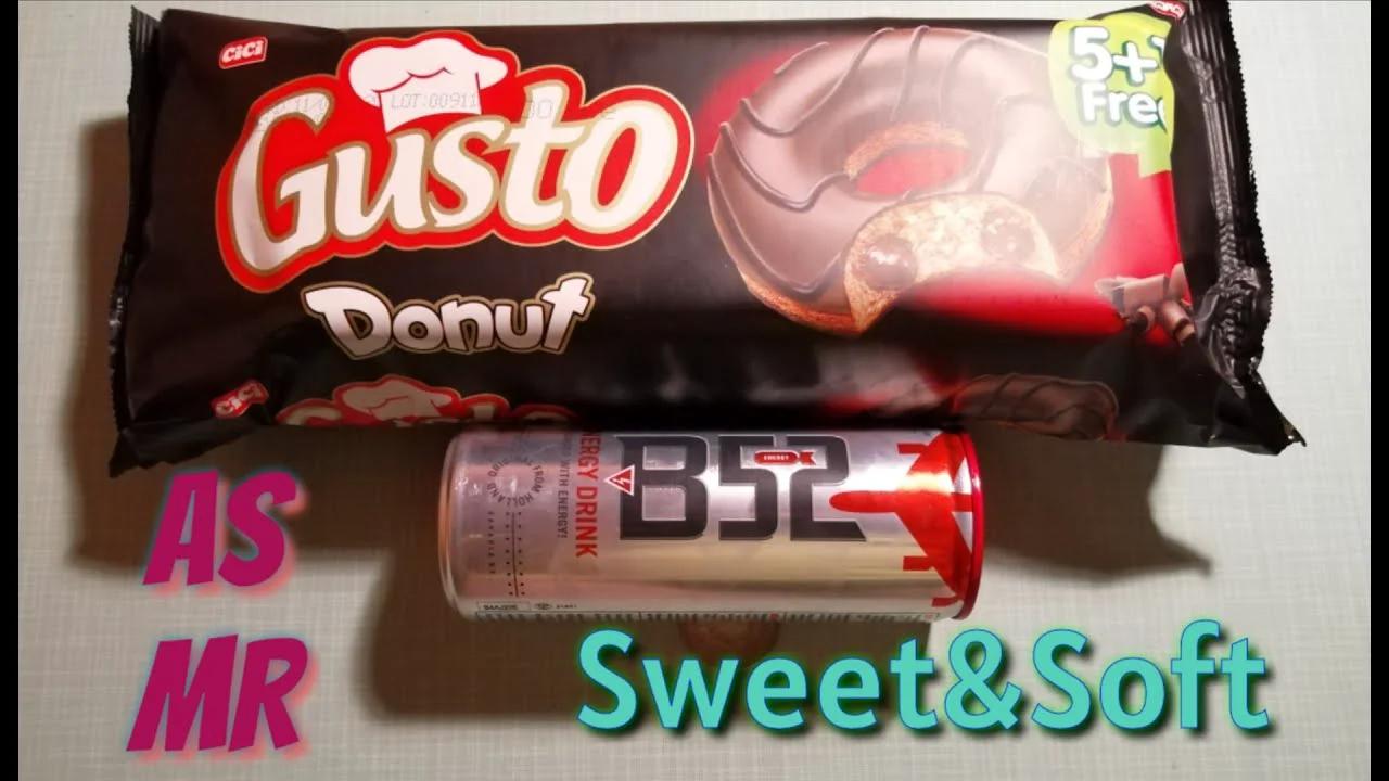 ASMR Eating (Sweet&Soft) Donut Cakes (Gusto)
