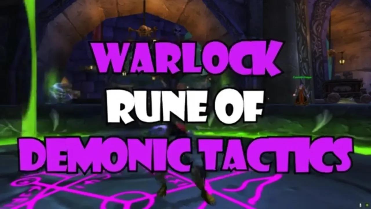 Warlock RUNE of DEMONIC TACTICS & Dead Acolyte Location | World of ...