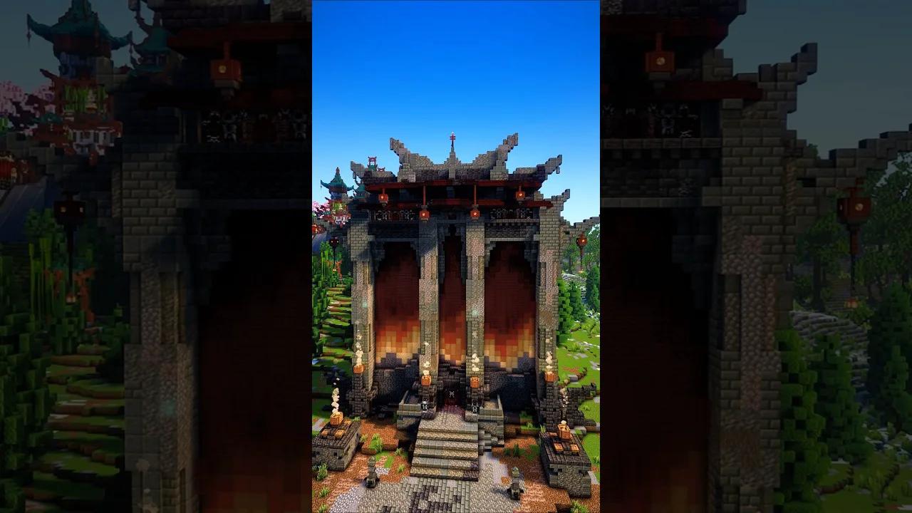 Minecraft: Black Myth Wukong Inspired Build #wukong #minecraft #shorts