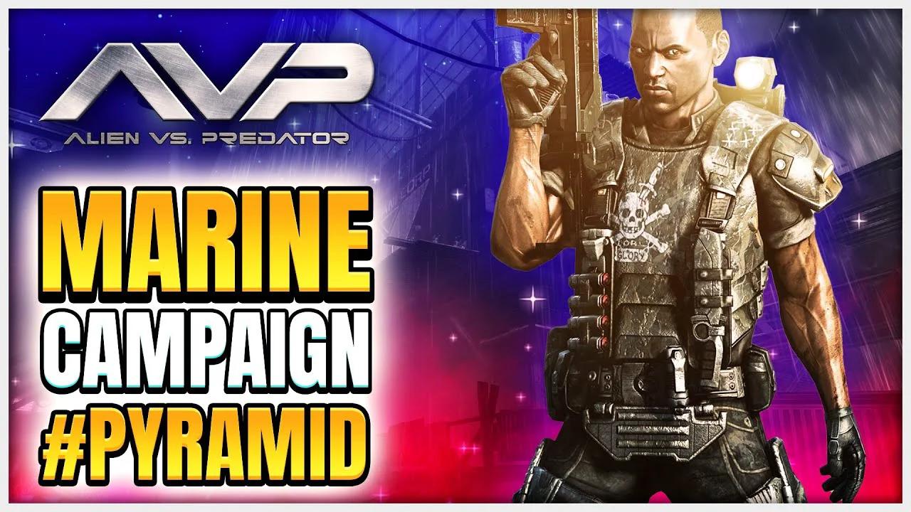 Aliens Vs Predator - Pyramid (Marine Campaign) 2K 60ᶠᵖˢ - Game ...