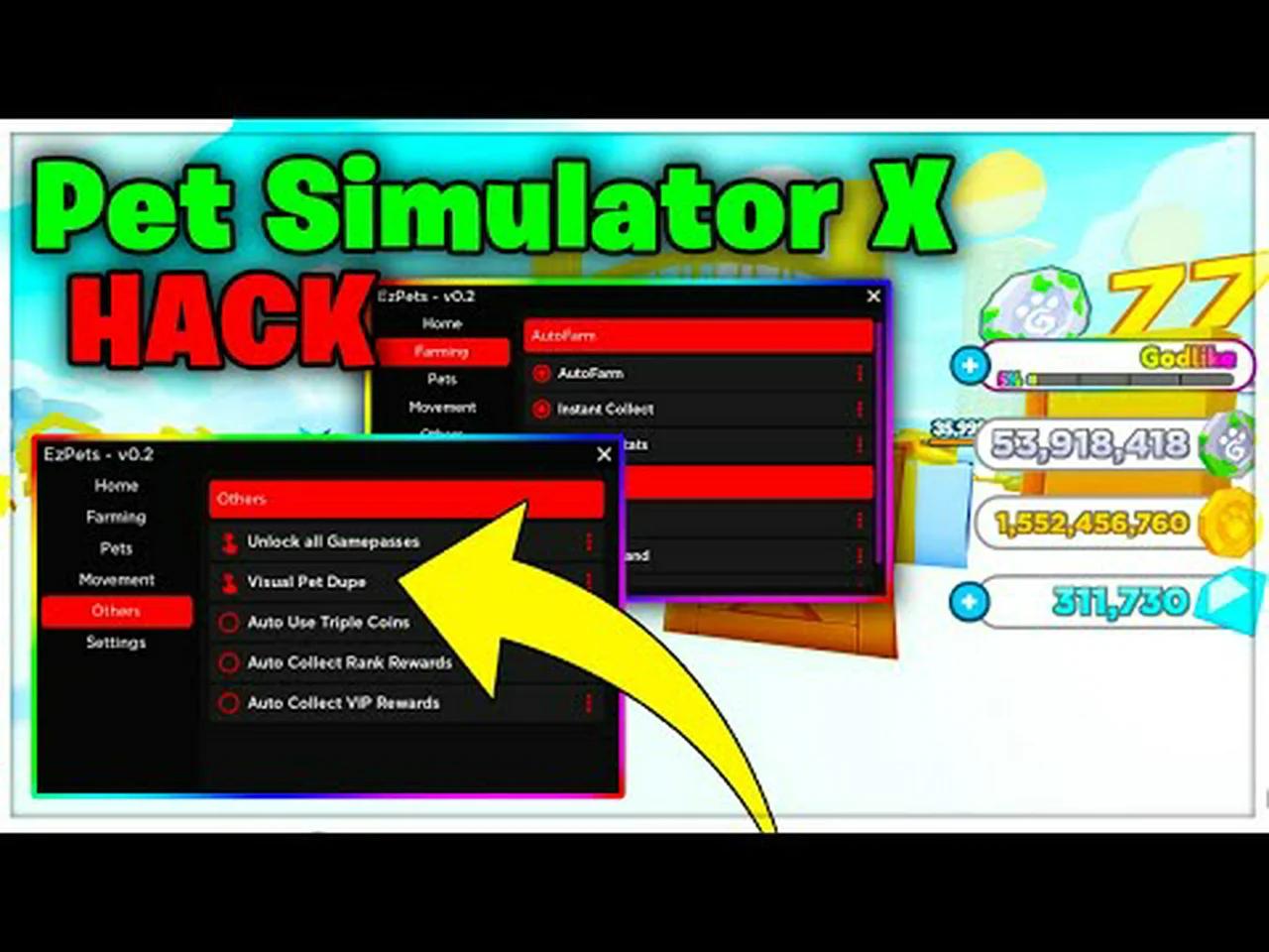 NEW PET SIMULATOR X HACK SCRIPT | DUPE PETS, AUTO FARM & MORE! WORKING