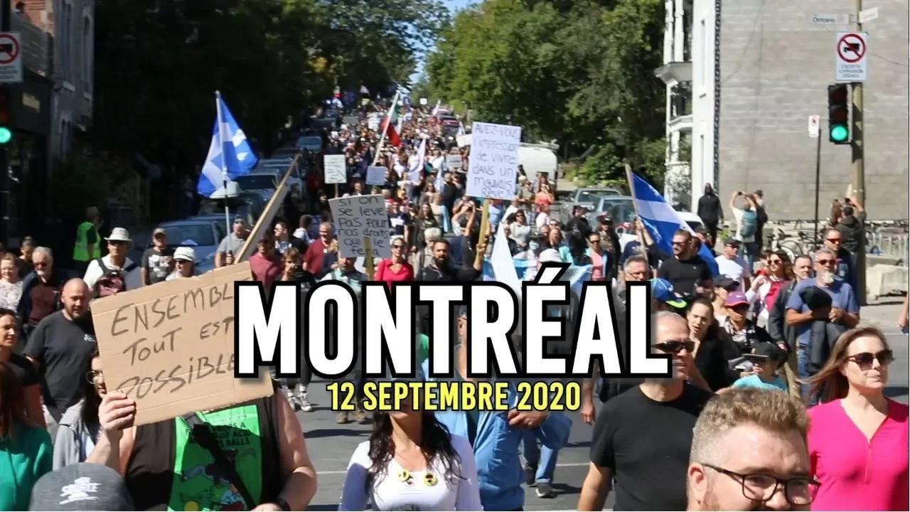 Montréal, 12 septembre 2020: La marche pour la libération du peuple