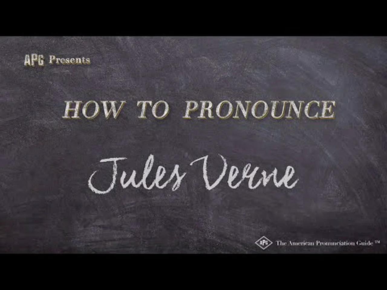 How to Pronounce Jules Verne | Jules Verne Pronunciation