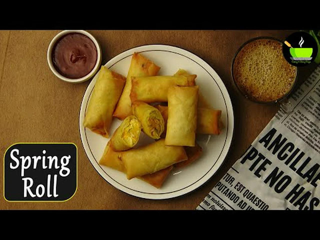 10 mins Snacks Recipe | Spring Rolls | How to Make Vegetable Spring ...