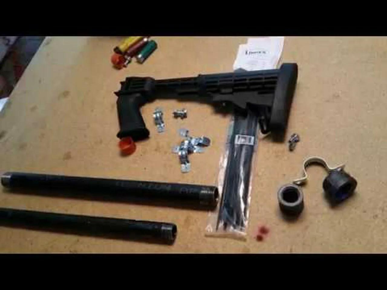 Homemade gun, 12g shotgun DIY slamfire Gun