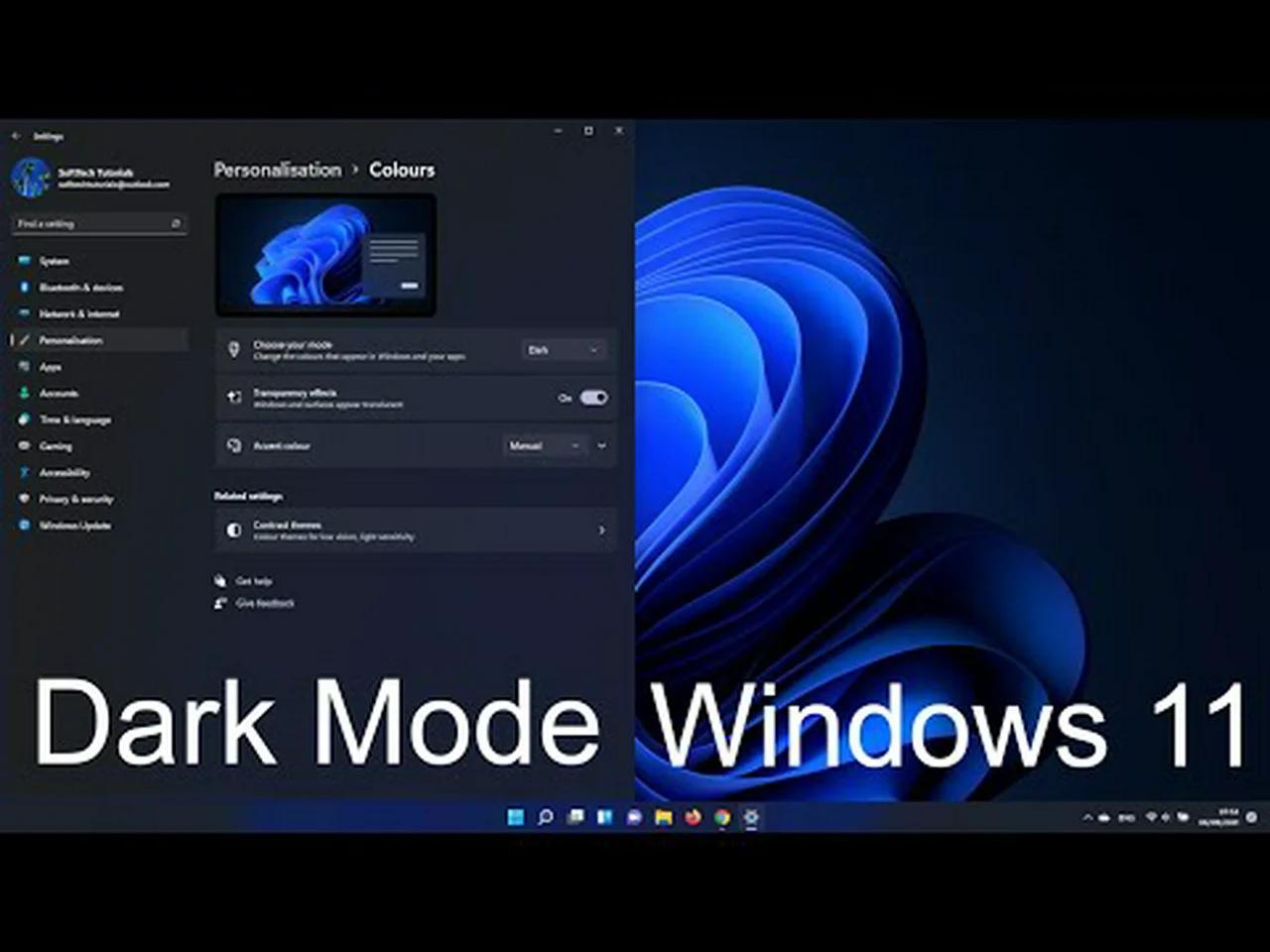 windows 11 dark mode and dark themes