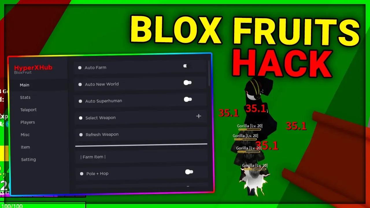 ROBLOX Blox Fruits HACK GUI SCRIPT Exploit | ALL Fruits | Auto Farm & MORE | *WORKING*