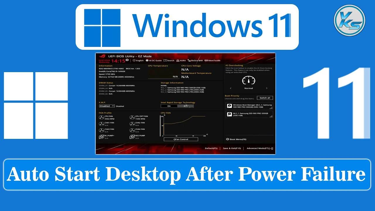 How To Automatically Turn On (Power-On) The Computer On Asus ROG ...