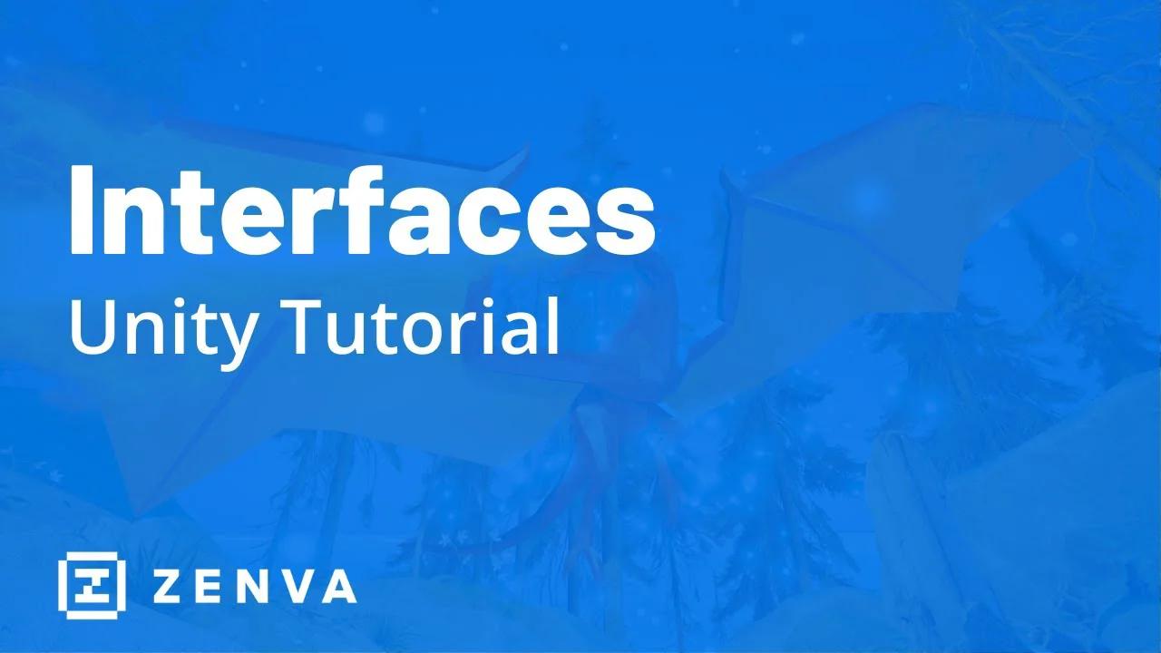 UNITY Tutorial - Interfaces