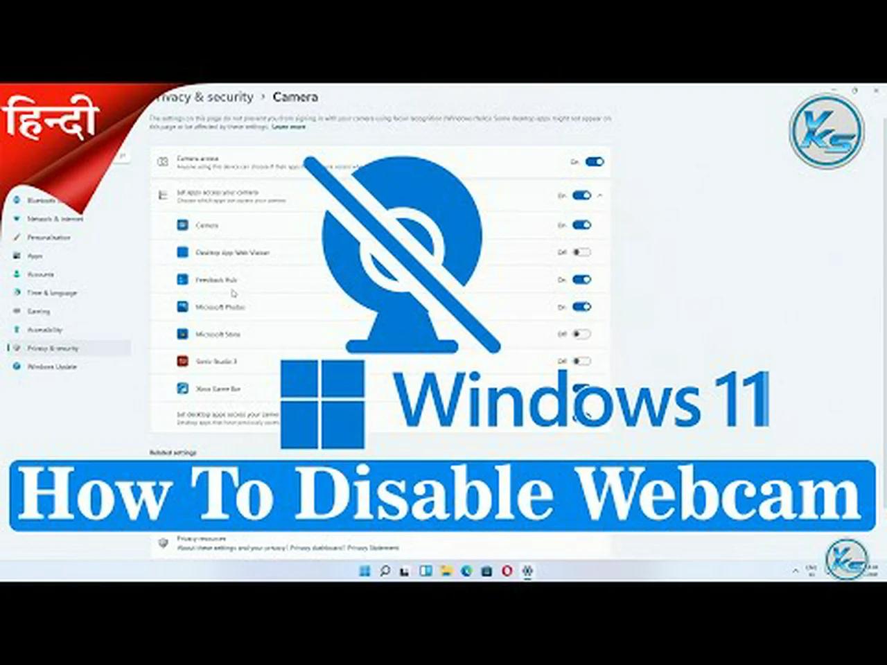 How To Disable Webcam Windows 11