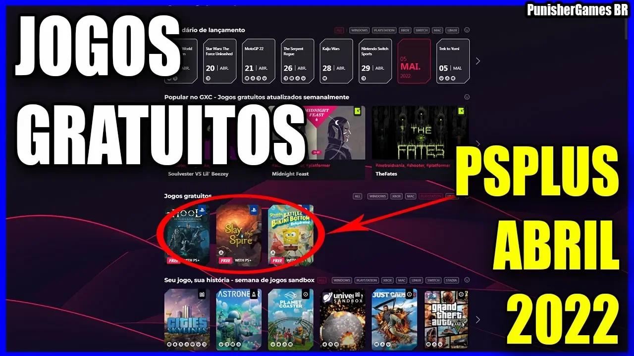 JOGOS GRATUITOS DE ABRIL 2022 (PSPLUS)