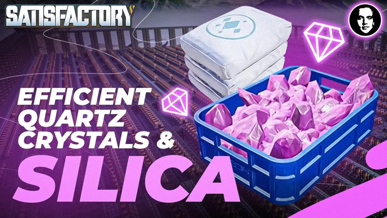 Satisfactory Update 6 - Efficient Basic Quartz Crystal & Silica Factory Tutorial For Early Game