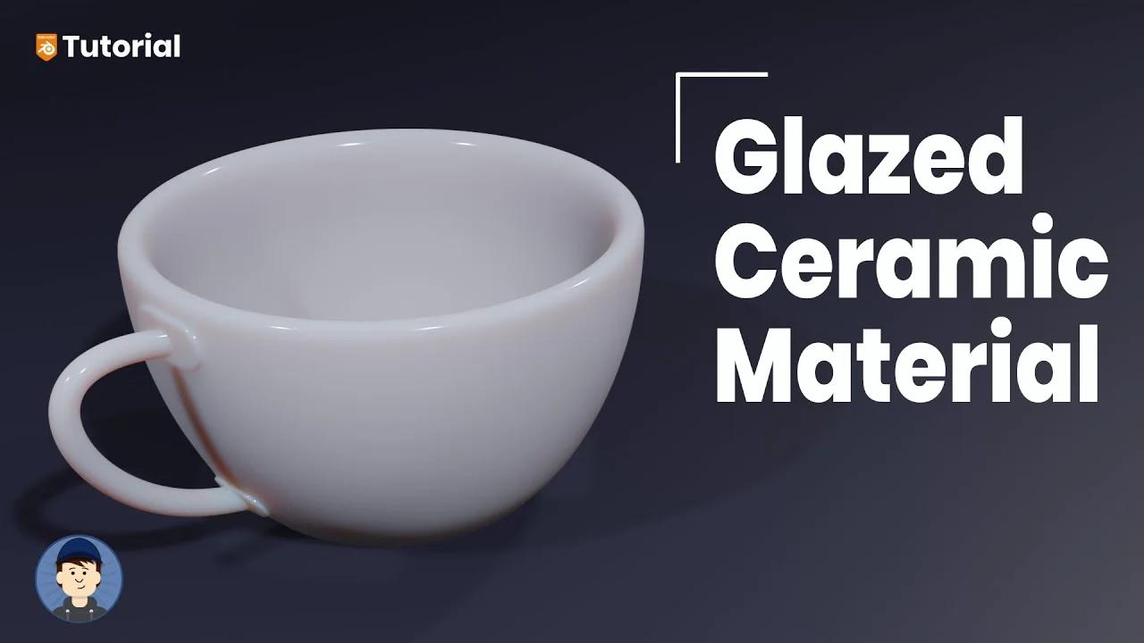 How to make a procedural glazed ceramic material in Blender [3.5 ...