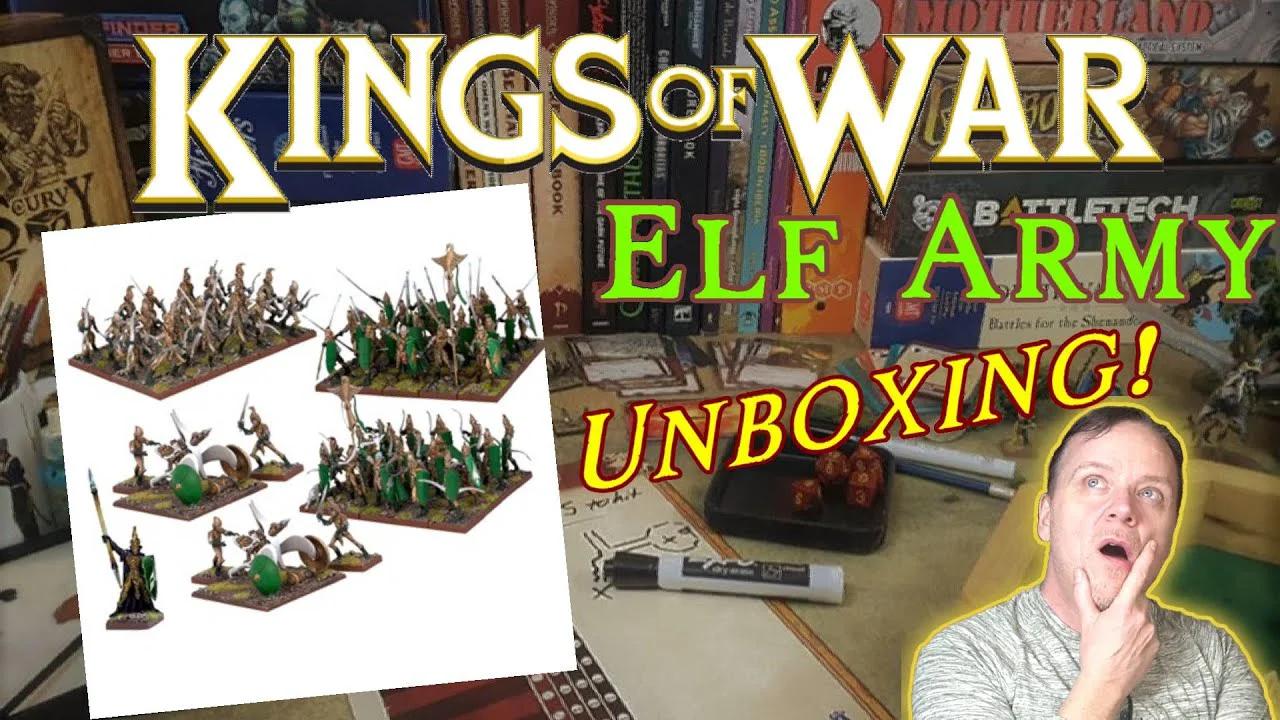KoW: Elf Army Box | Unboxing | #kingsofwar #wargaming @Mantic Games