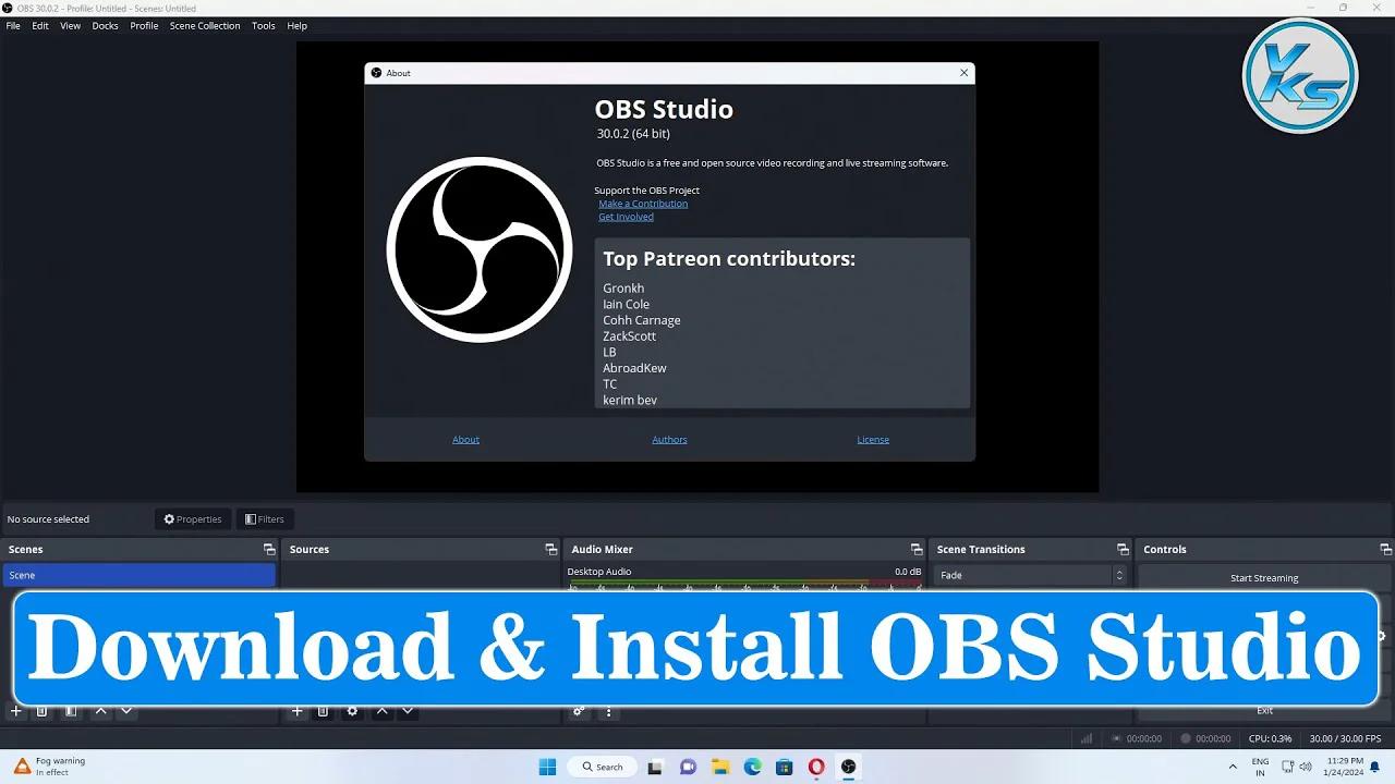 How To Download And Install OBS Studio 30.0 On Windows 11/10