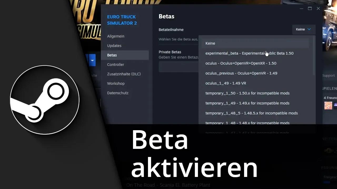 Steam Beta aktivieren | Steam Beta deaktivieren Tutorial