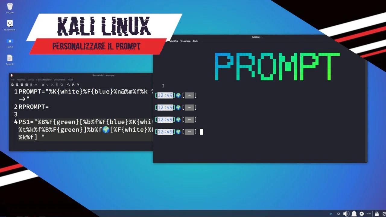 Kali Linux - Come personalizzare il Prompt dei comandi