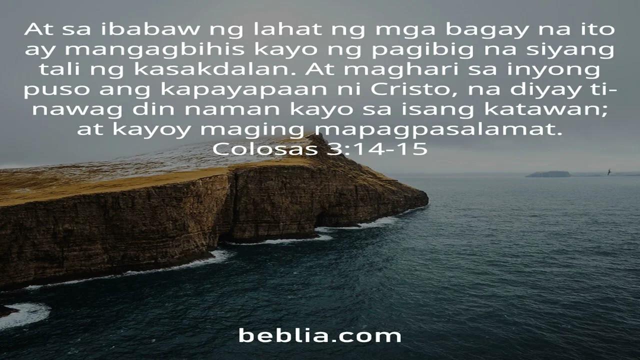 Colosas 3:14-15 - Banal na talata ng Bibliya #bibliya #Diyos #Hesus # ...