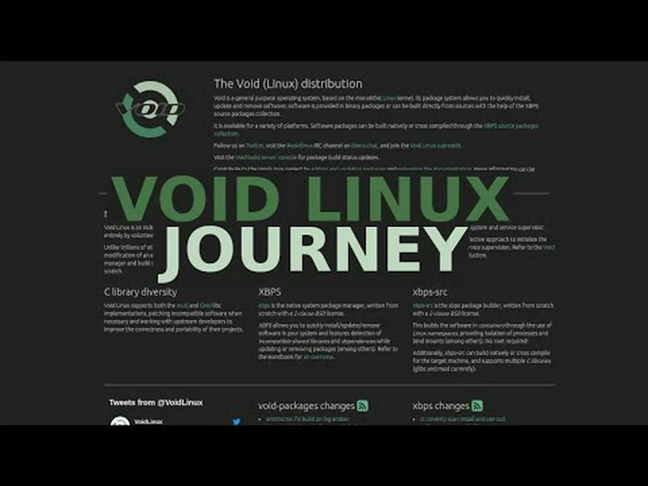 I am finally going to try out Void Linux