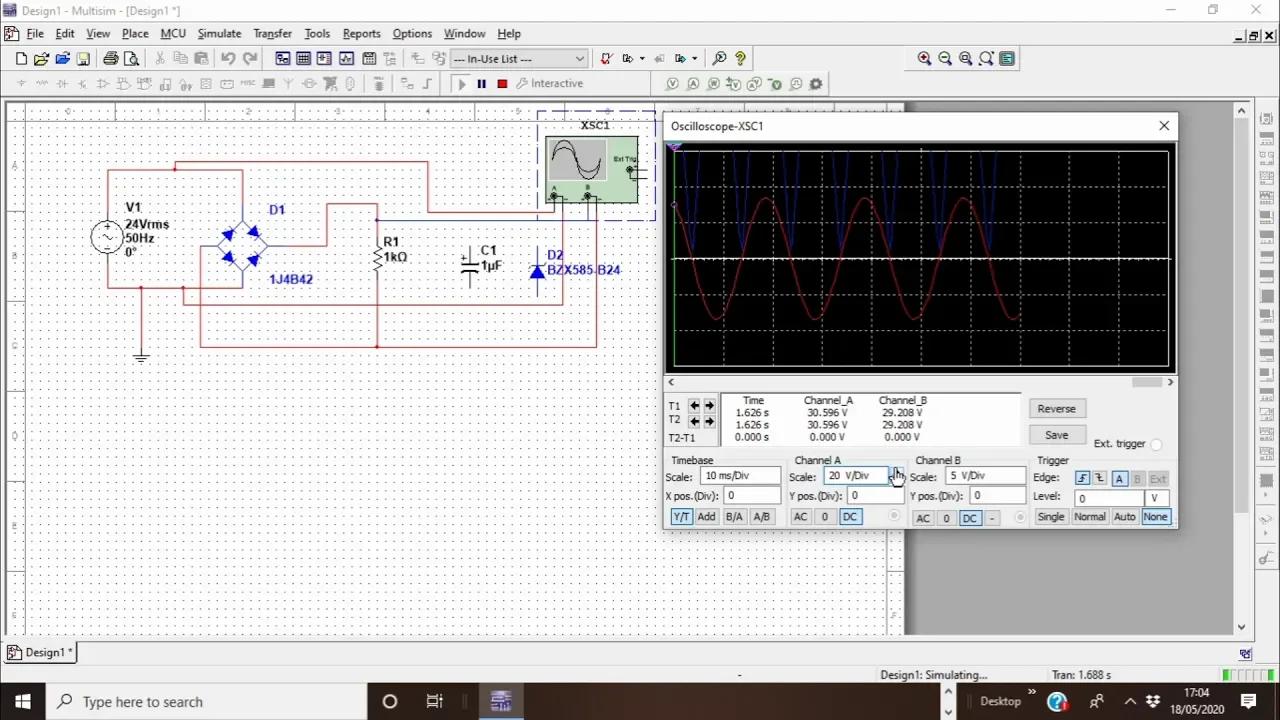 How to make a Full Wave Rectifier using Multisim-BTEC Level 3