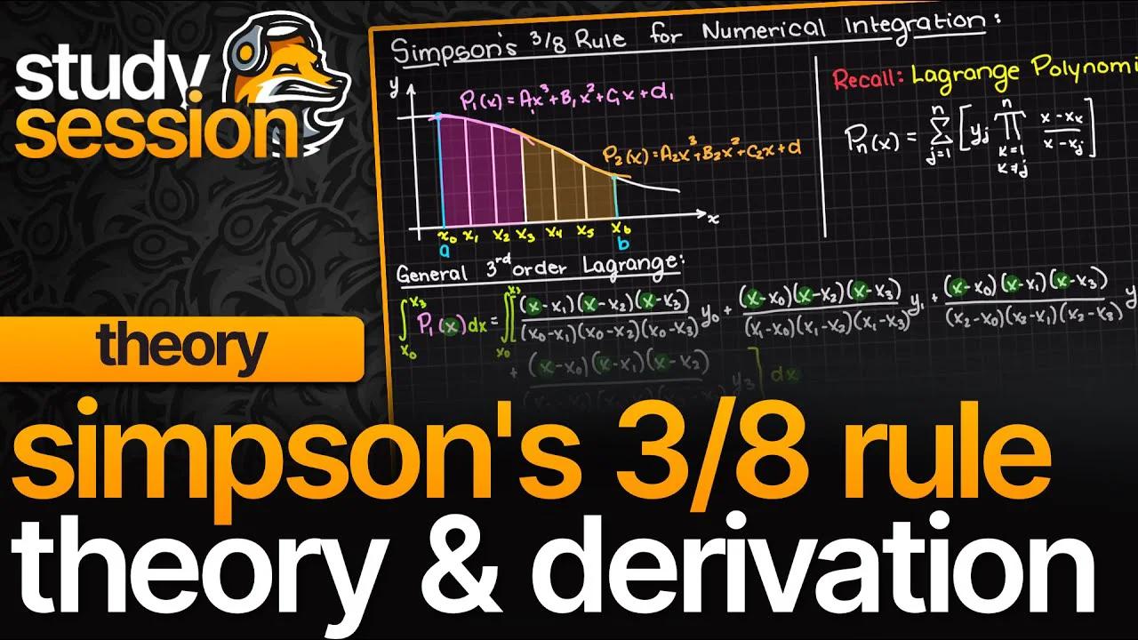 Simpson’s 3/8 Rule Theory & Derivation | Numerical Methods