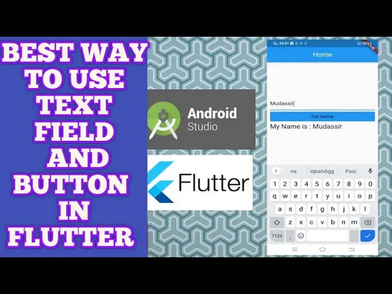 How To Use Text Field And Button In Flutter Text Field And Button 7213