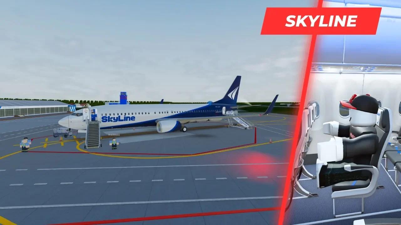 ROBLOX Airline Flight Review | Skyline | B737-800 | Economy Class