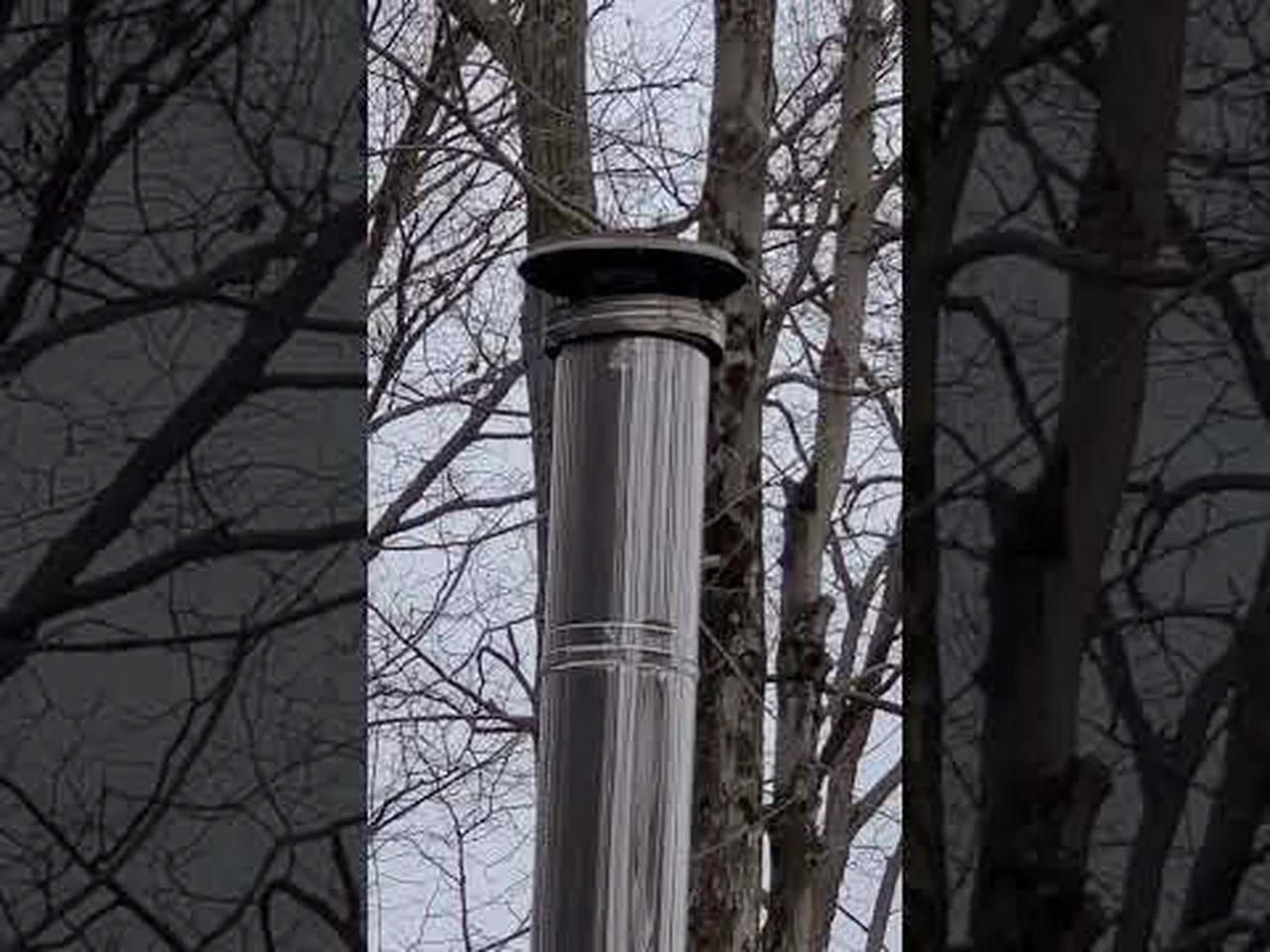 Clean Burn from my Liberator Rocket Mass Heater