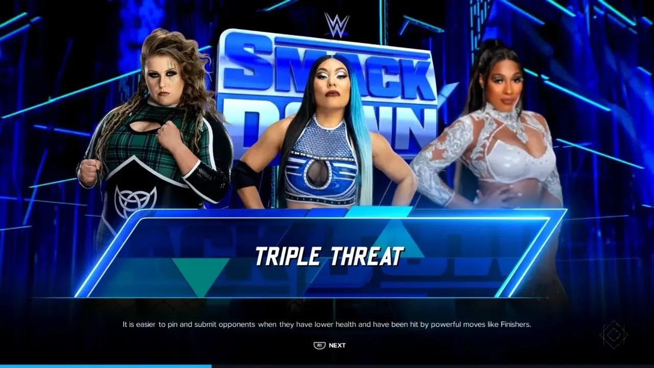 Smackdown Michin vs Piper Niven vs Lash Legend Women’s US Title Tournament