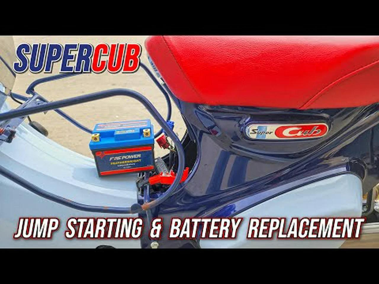 SUPERCUB: Honda Super Cub C125 // Jump Start & Battery Replacement