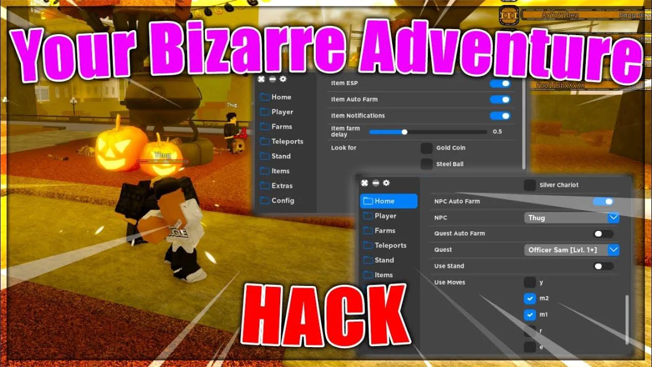 Your Bizarre Adventure Script Gui Hack Yba Item Farm Get Stands Autofarm Pastebin