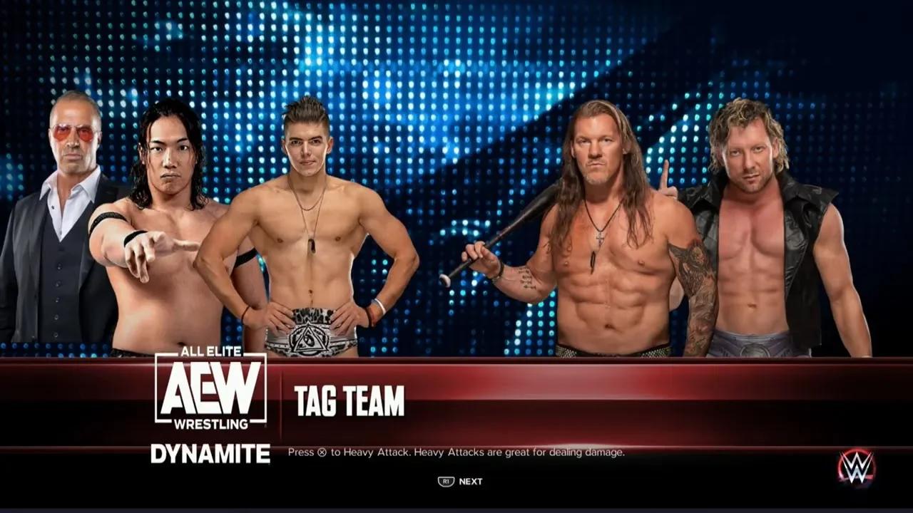 AEW Dynamite Chris Jericho & Kenny Omega vs Sammy Guevara & Konosuke Takeshita