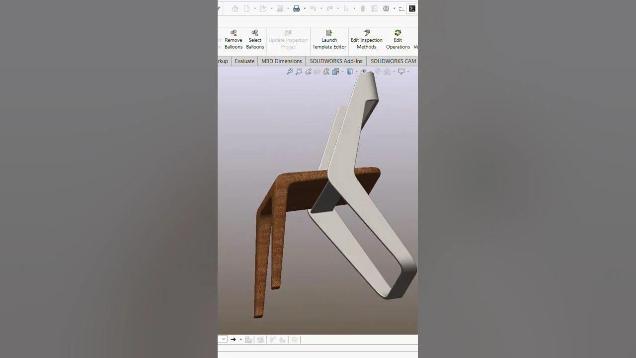 How to design Chair in SOLIDWORKS #design #solidworks #chair