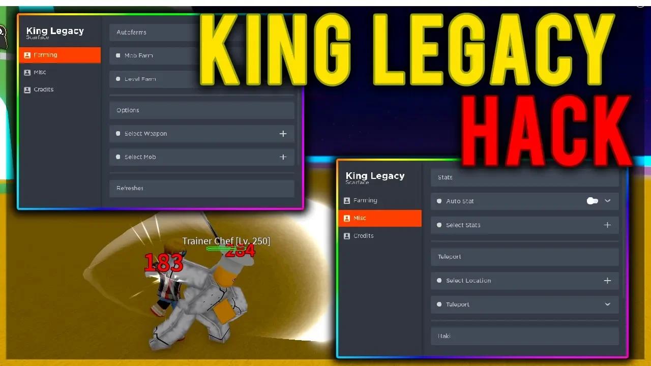 [OP] ROBLOX King Legacy HACK GUI SCRIPT 🔥 MAX STATS, AUTO FARM & MORE! 🔥| WORKING