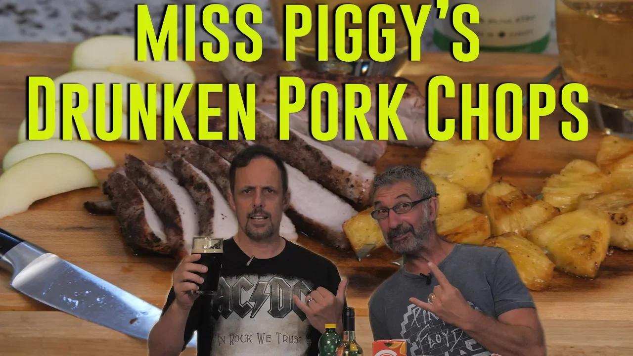 Miss Piggy's Drunken Pork Chops & Pineapple Skewers Brown Sugar Glaze