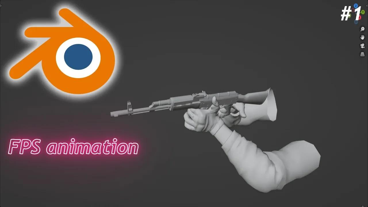 Create your first FPS animation in Blender (quick Tutorial)