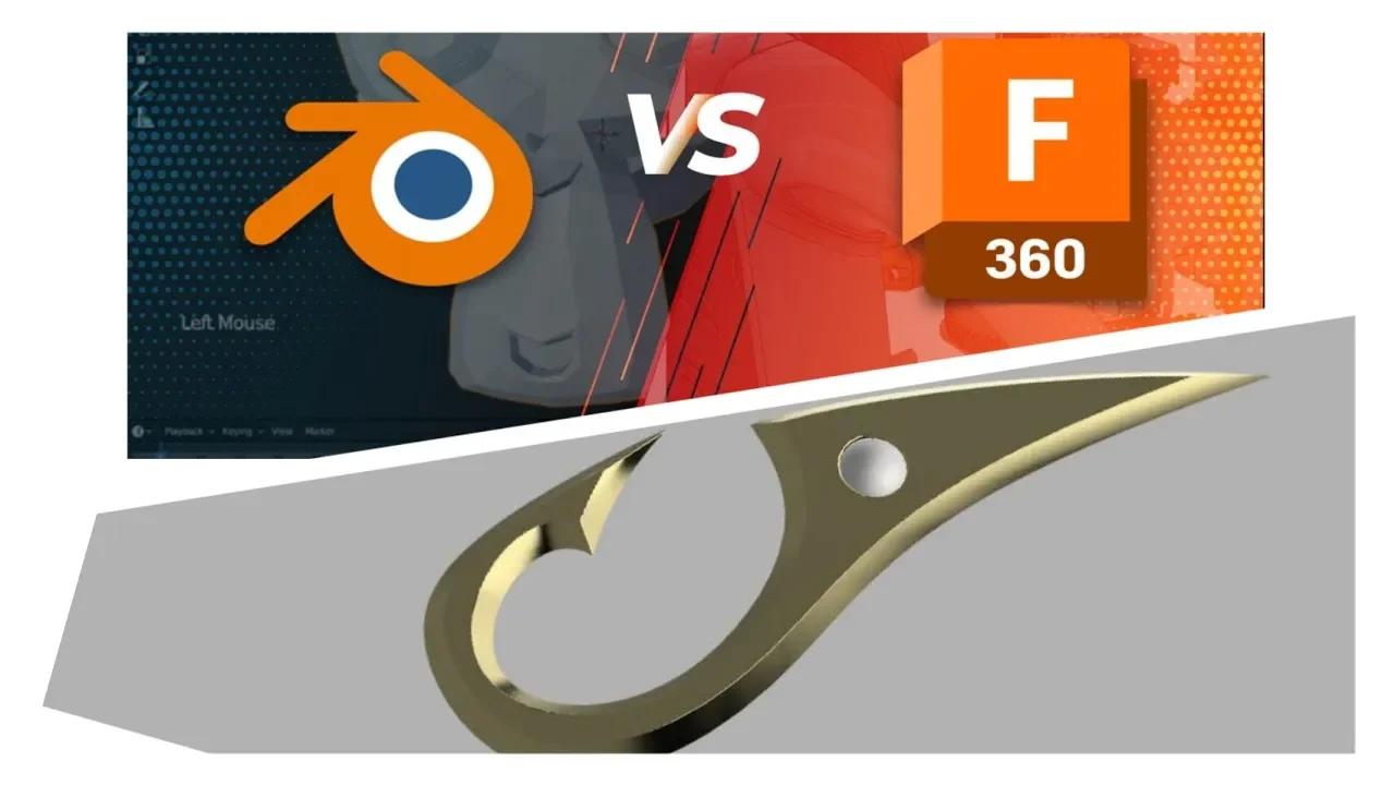 Blender to Fusion 360 Tutorial create a Curve Blade
