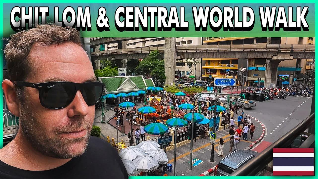 Raw Walk through of Chit Lom & Central World - Bangkok's Bustling Heart 🇹🇭