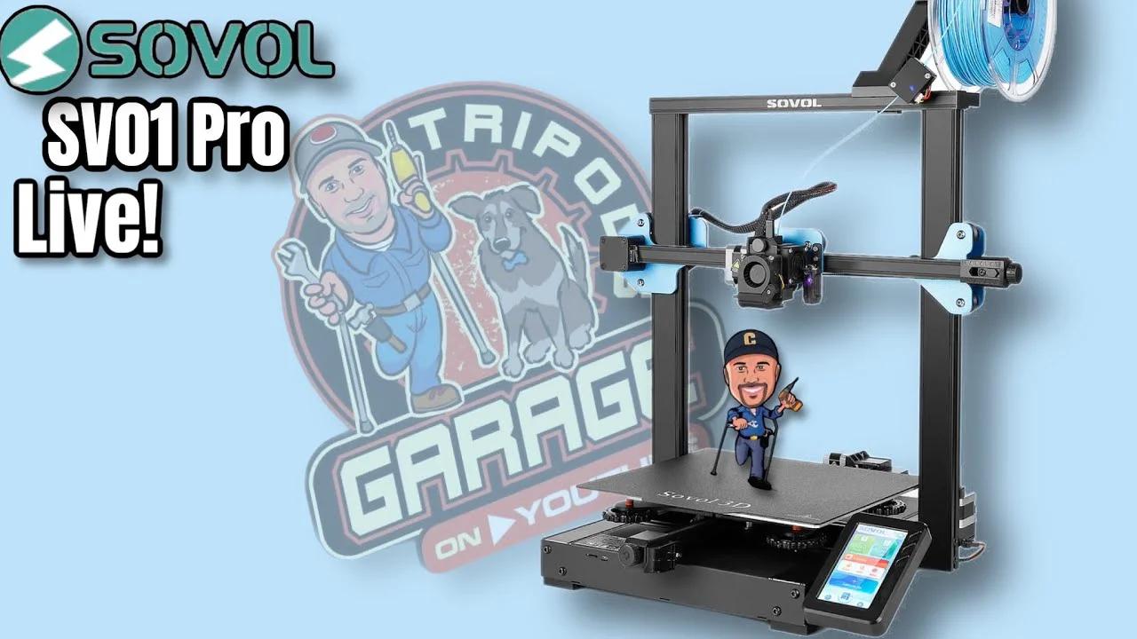 SOVOL SV01 PRO 3D PRINTER - Live Unboxing and First Print!