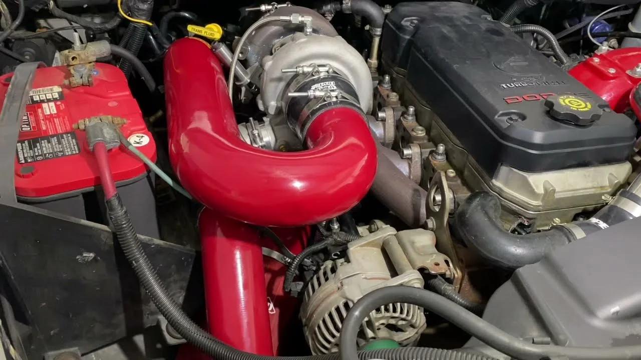 Stainless Diesel Compound Turbo Install On A Cummins