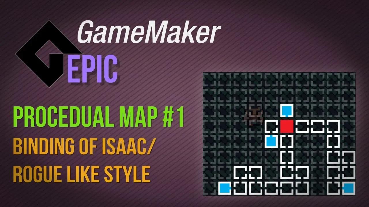 Binding of Isaac/rogue like map #1 [Game Maker Studio 2 | Epic]